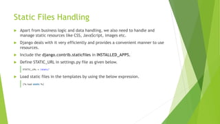 Basic Python Django | PPTX