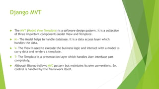 Basic Python Django | PPTX