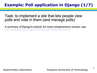 introduction to Django and its application | PPT
