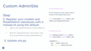 那些年，我用 Django Admin 接的案子 | PPT