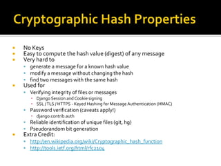 Django cryptography | PPTX