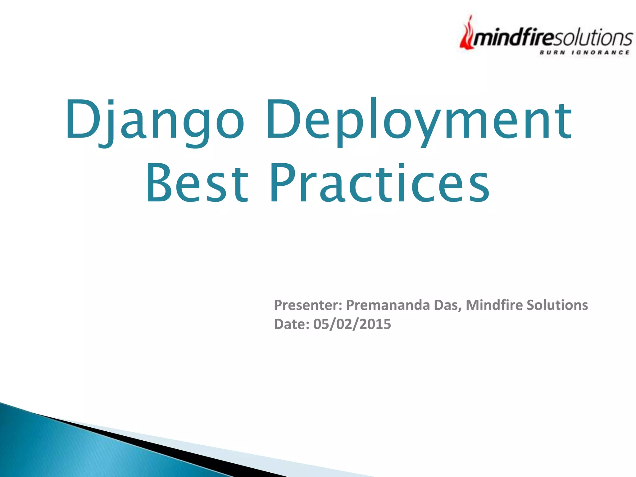 Django Deployment-in-AWS | PPTX