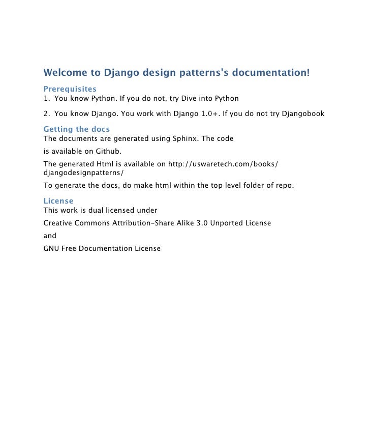 Django design-patterns