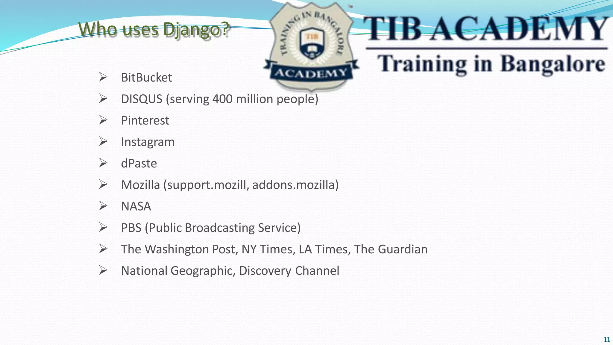 Django framework | PPTX | Web Design and HTML | Internet