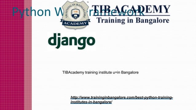Django framework | PPTX | Web Design and HTML | Internet