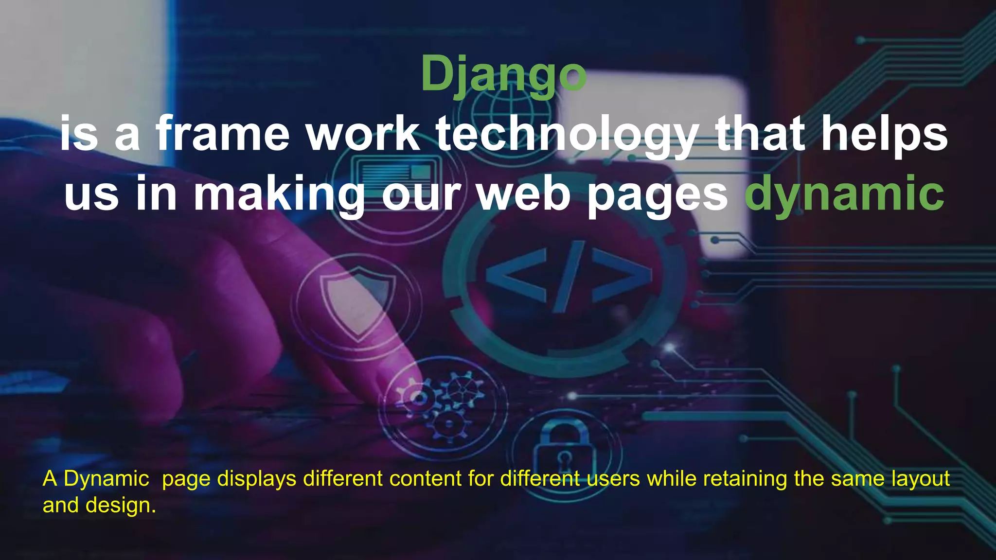 Django introduction by Ssentamu Abel | PPT