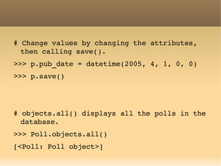 Django Introduction Osscamp Delhi September 08 09 2007 Mir Nazim | PPT