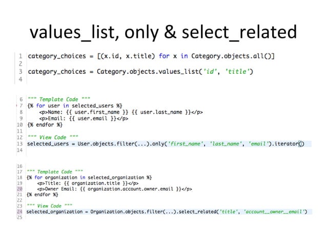 Django orm-tips | PPT