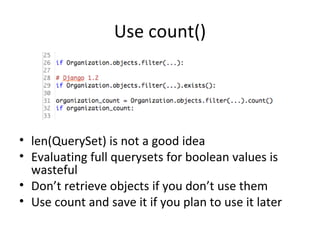 Django orm-tips | PPT