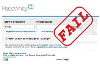 Django Praca - Epic Fail | ODP | Programming Languages | Computing