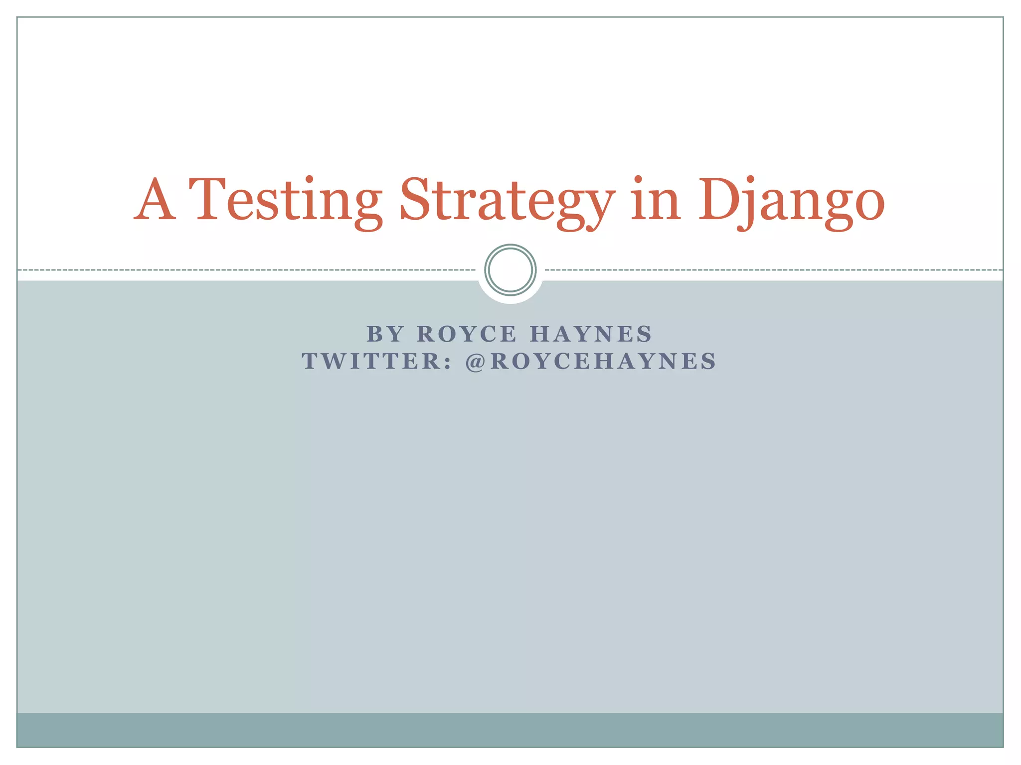 Django strategy-test | PPTX