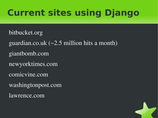 Django tech-talk | ODP | Technology & Computing