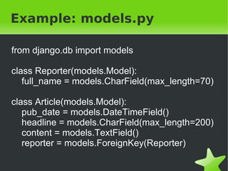 Django tech-talk | ODP | Technology & Computing