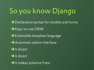 Django: Under The Hood | PPT