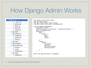 Django Admin: Widgetry & Witchery | PPT