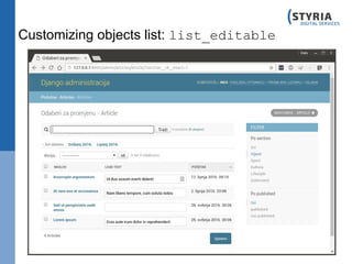 Django Admin (Python meeutp) | PPT