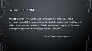 Django apps and ORM Beyond the basics [Meetup hosted by Prodeers.com] | PPT