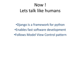 Django part 1 | PPT