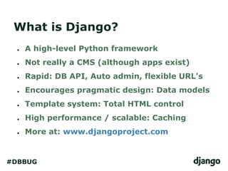Django Bath and Bristol Users Group | PDF