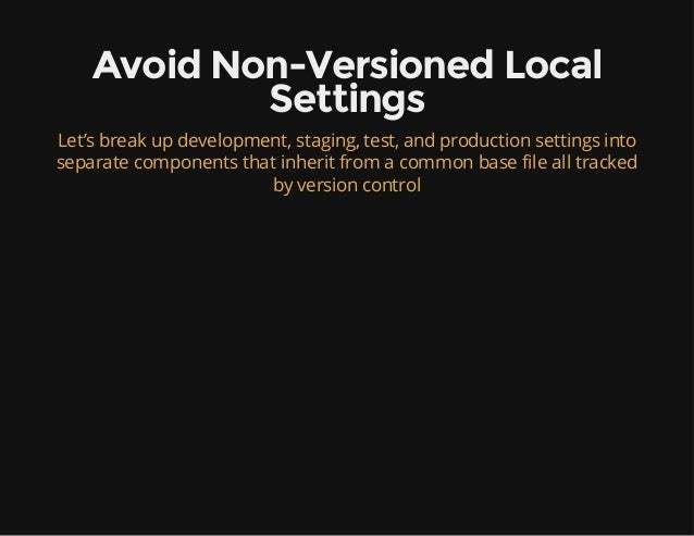Django Best Practices