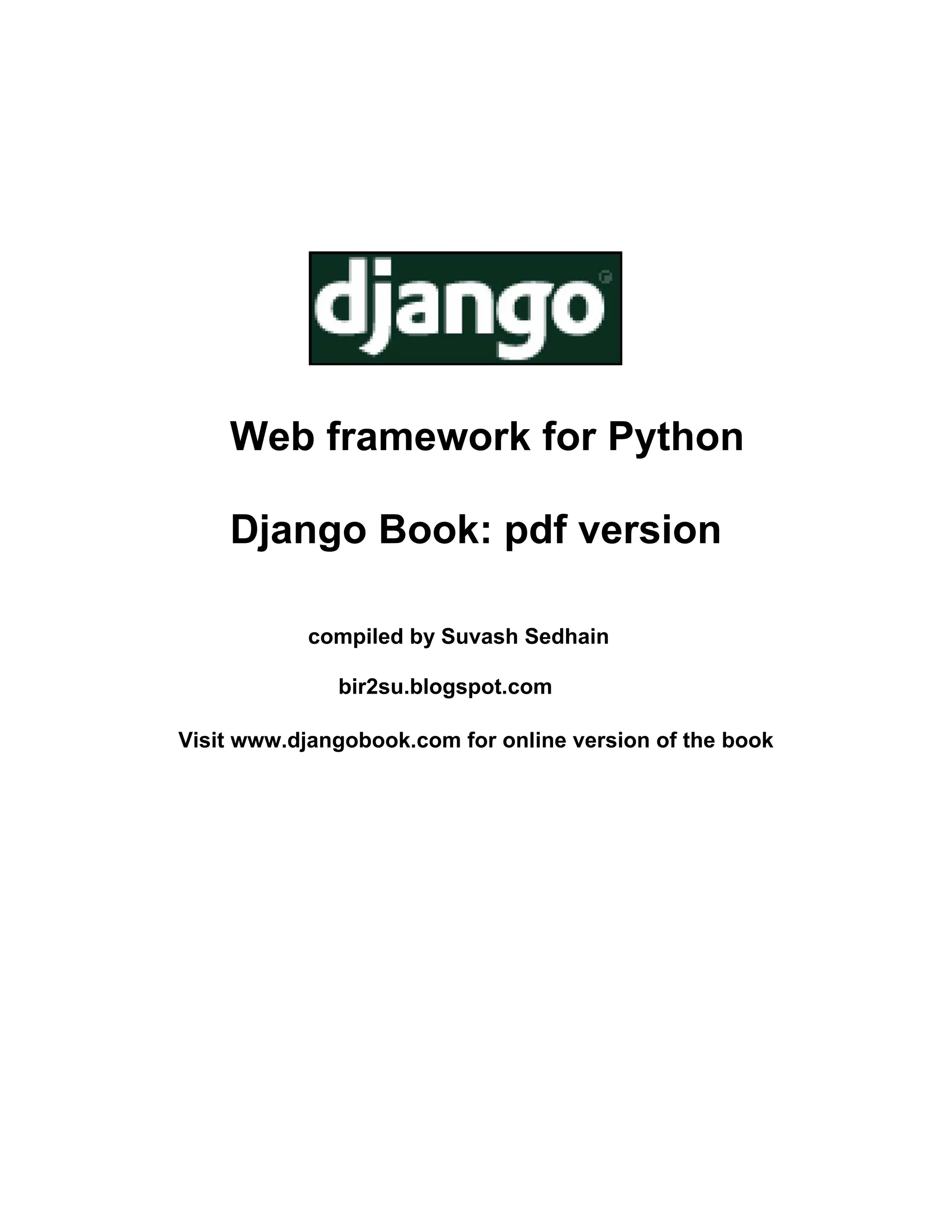 Introduction to Django Course For Newbie - Advance | PDF