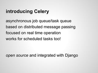 Django Celery - A distributed task queue | PDF
