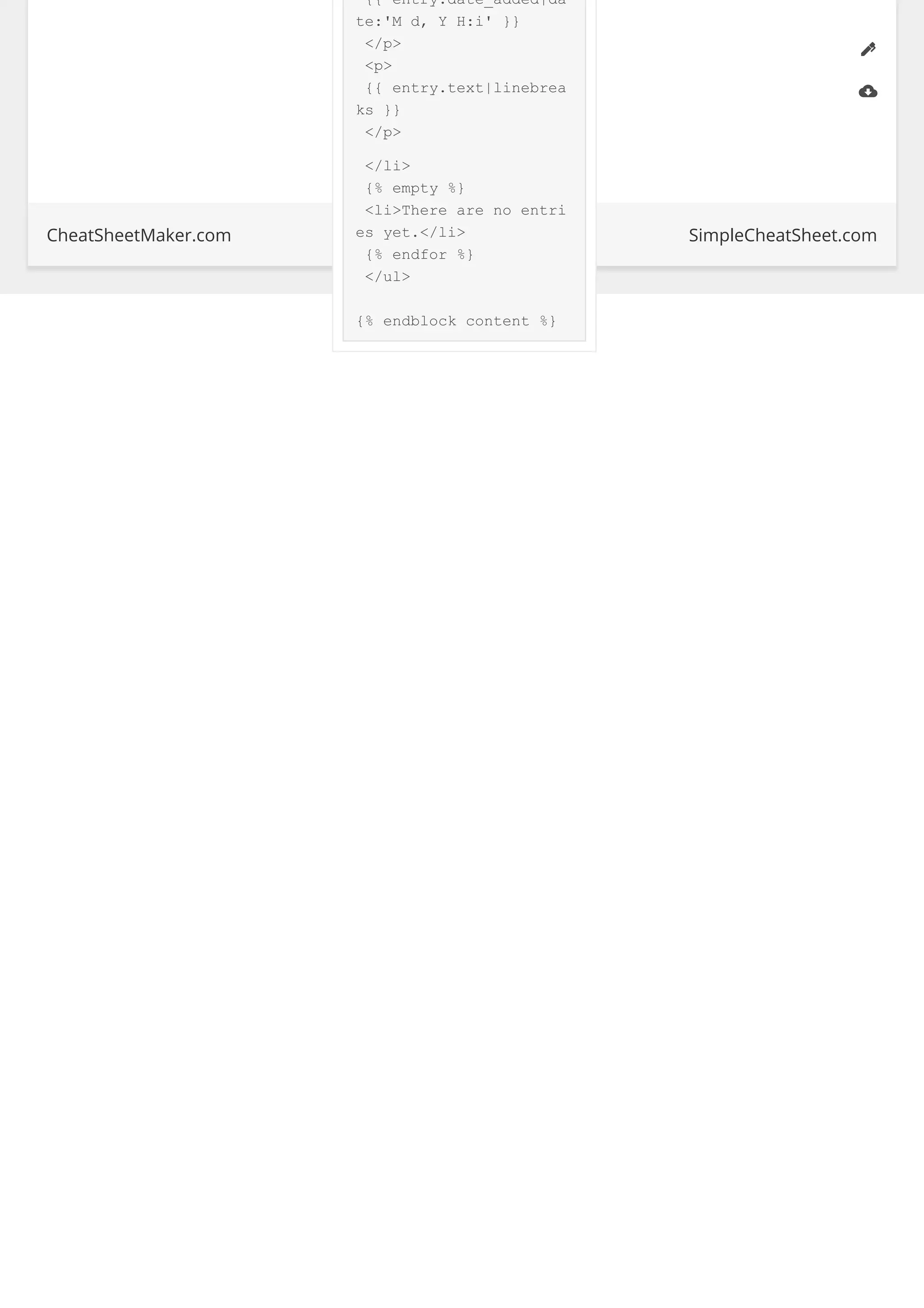 Django cheat sheet | PDF