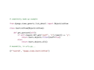 Django class based views | PPT