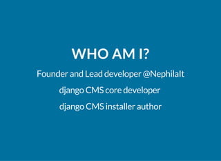 Django cms best practices | PPT