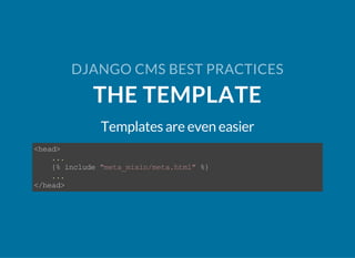 Django cms best practices | PPT