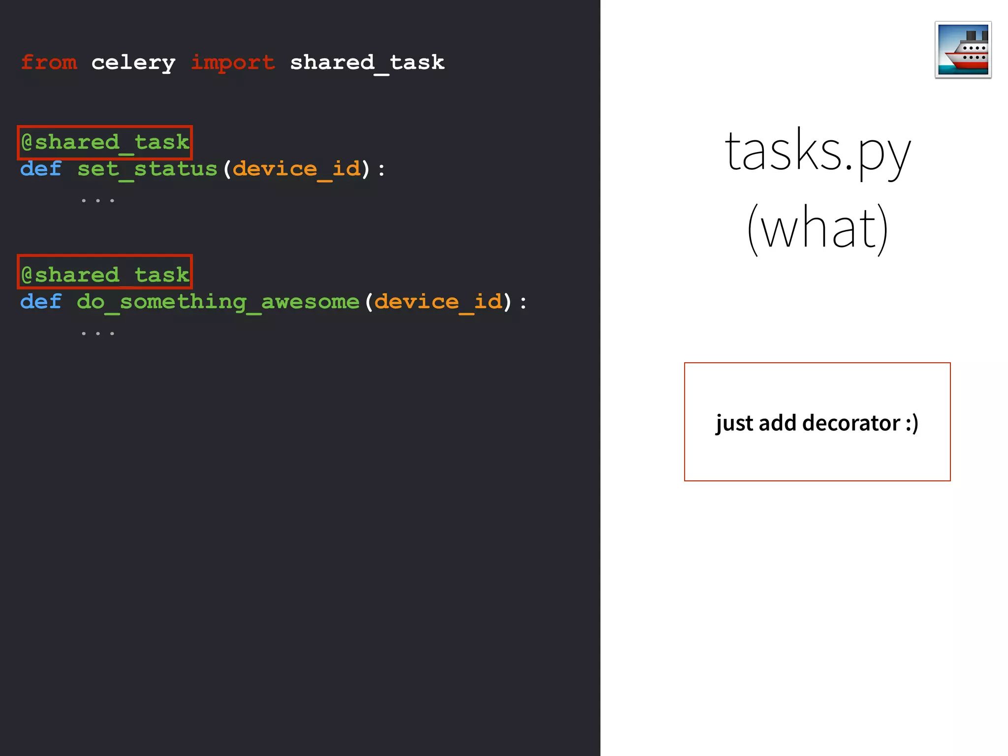 Django for IoT: From hackathon to production (DjangoCon US) | PPT