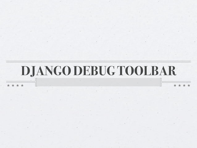 Django debug toolbar | KEY