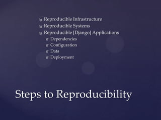 Django deployment best practices | PPT