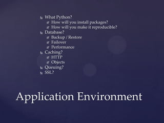Django deployment best practices | PPT