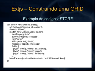 Django + extjs pelos forms | PPT