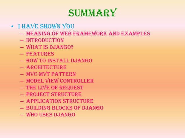 Django for beginners by annai | PPT | Free Download