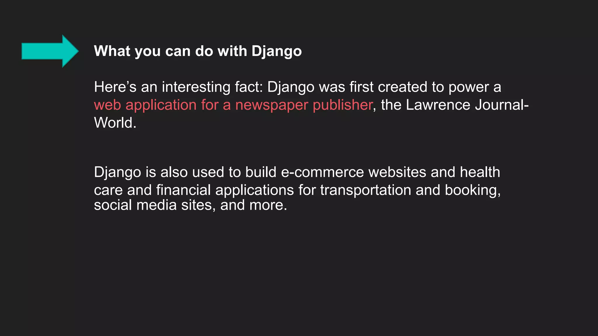 Django Framework Ppt