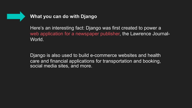 Django framework | PPT