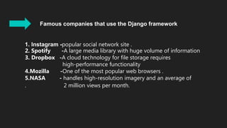 Django framework | PPT