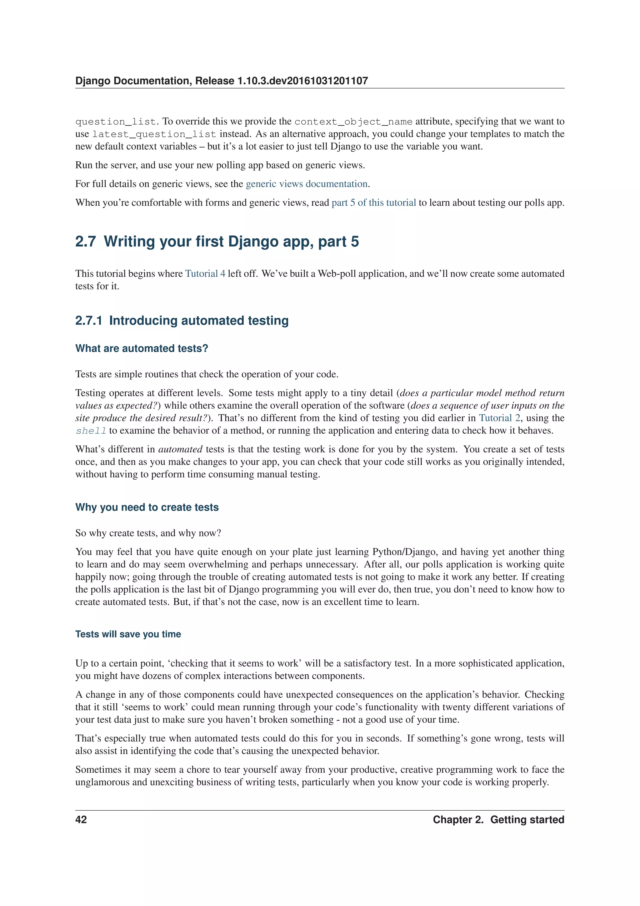 Django 1.10.3 Getting started | PDF