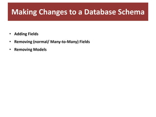 Django: Advanced Models | PPTX | Databases | Computer Software and Applications