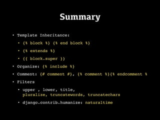 Django Templates | PDF