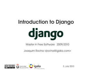 Django introduction | PPT