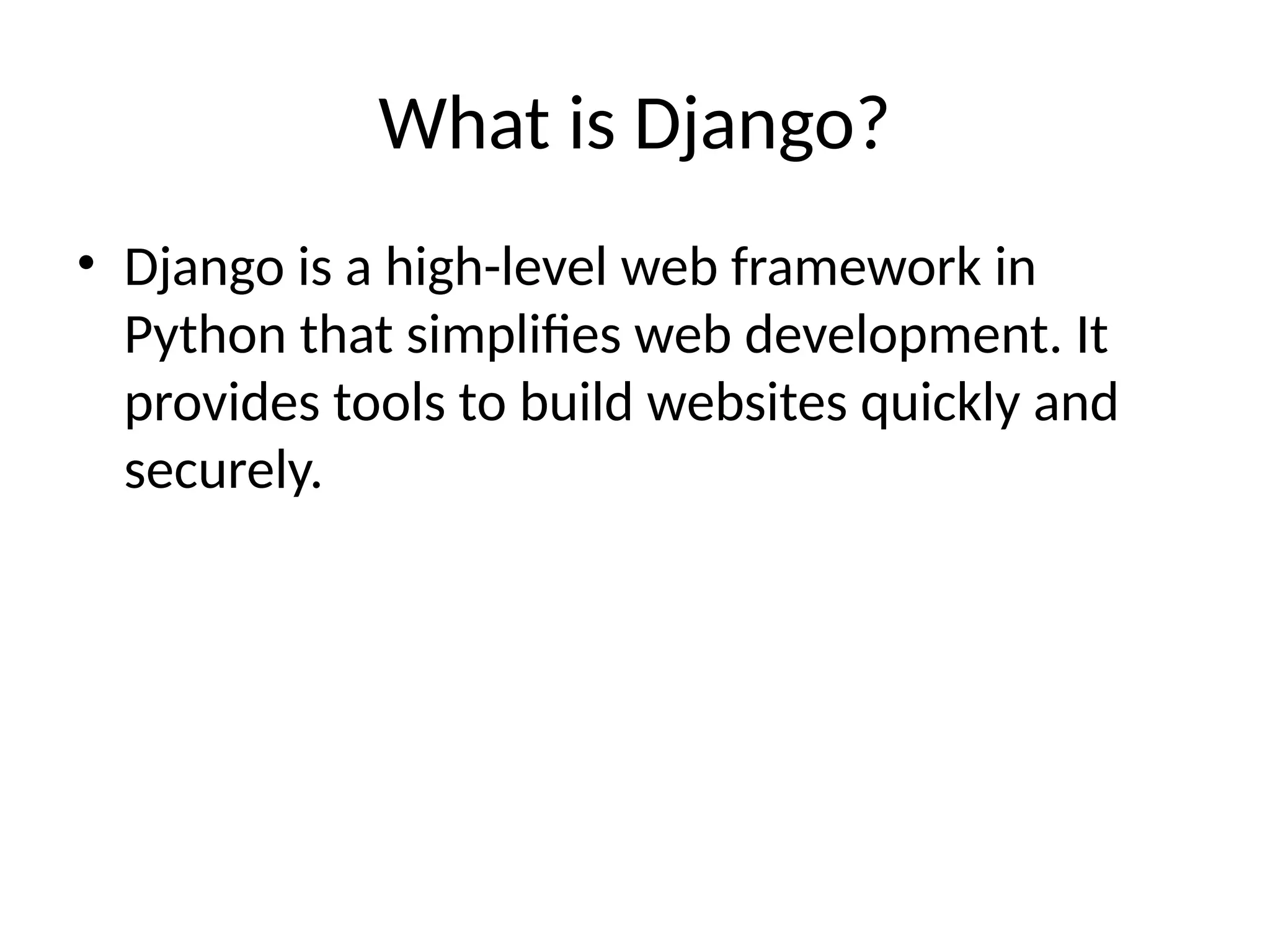 Django_Introduction.pptxhbbbbhggfffffffggg | PPT
