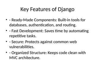 Django_Introduction.pptxhbbbbhggfffffffggg | PPT