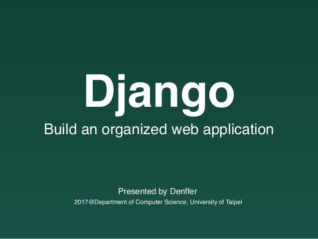 Django Introduction & Tutorial