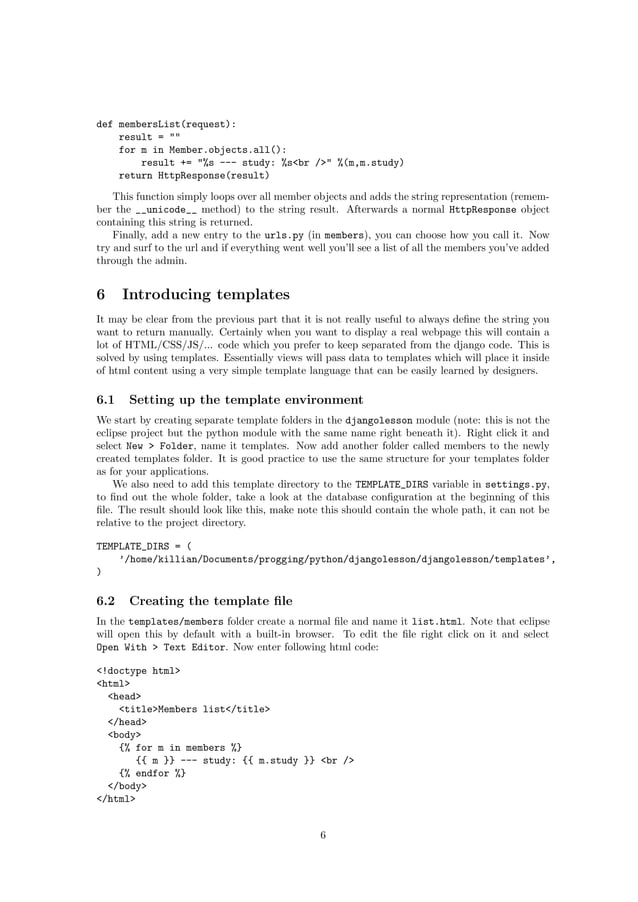 Django tutorial | PDF