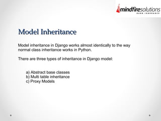 Django Models | PPT