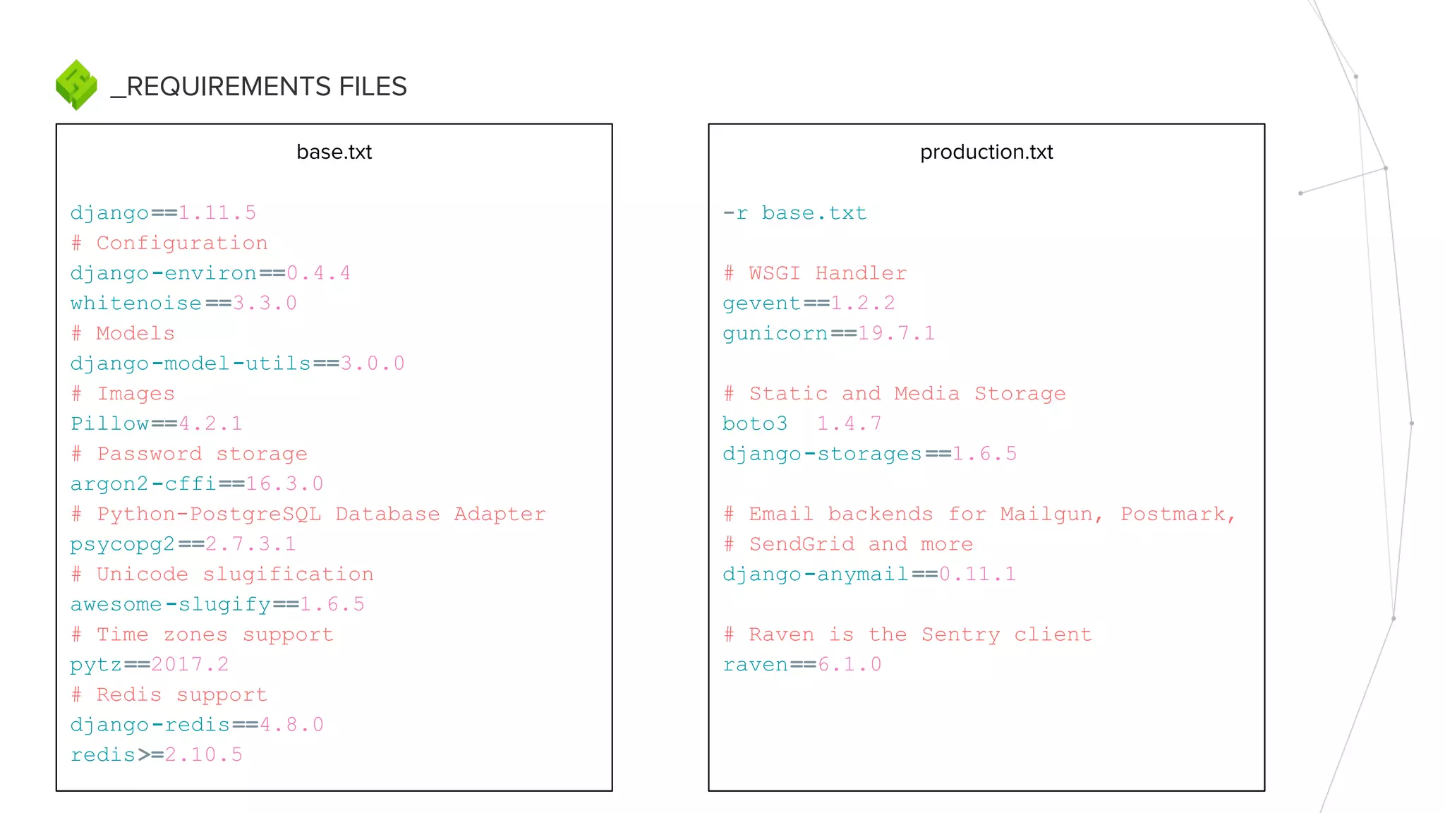 Configuring Django projects for multiple environments | PPT Configuring Django projects for multiple environments | PPT
