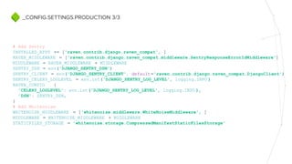 Configuring Django projects for multiple environments | PDF